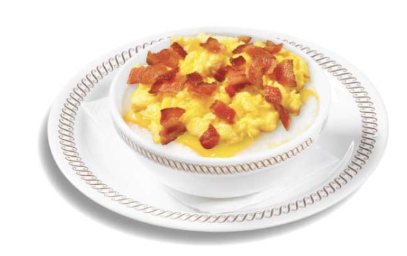 Waffle House Bacon Egg & Cheese Grits Bowl Price, Nutrition, Allergen ...